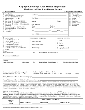 Fillable Online Healthcare Enrollment Form.pdf Fax Email Print - pdfFiller