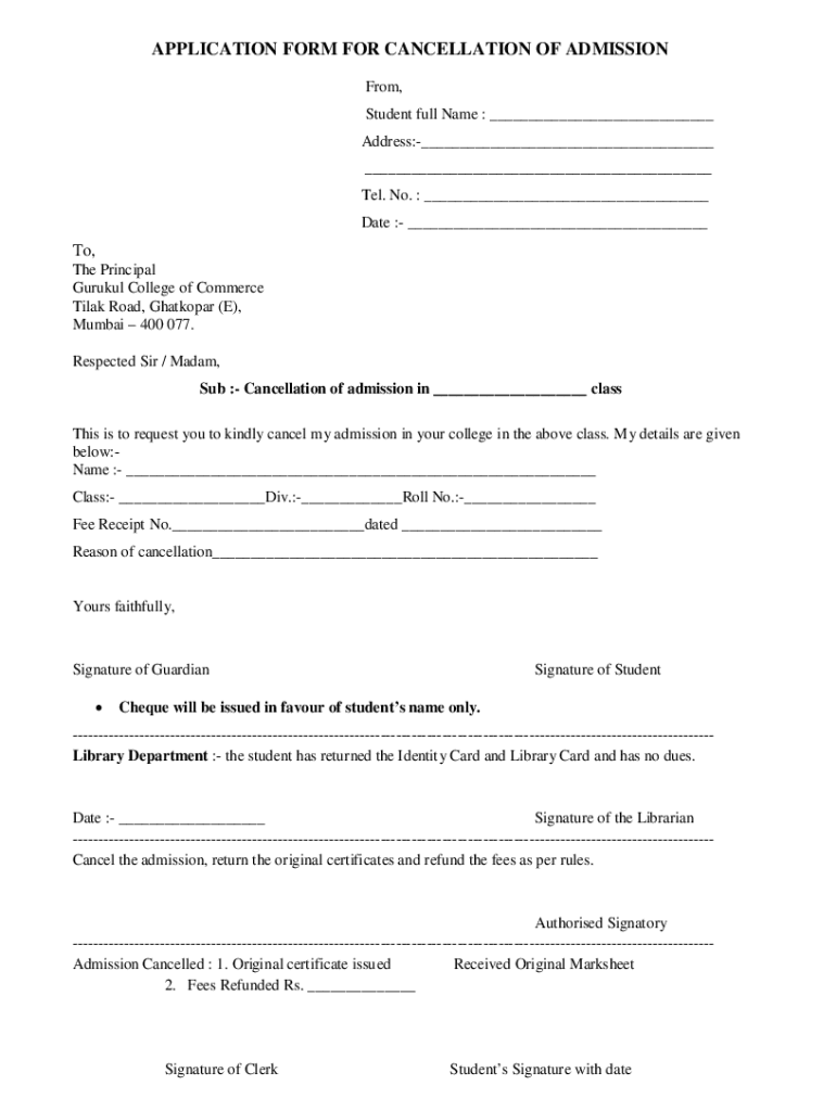 Fillable Online Sample Letters to Send to Schools - Application Process Fax Email Print - pdfFiller