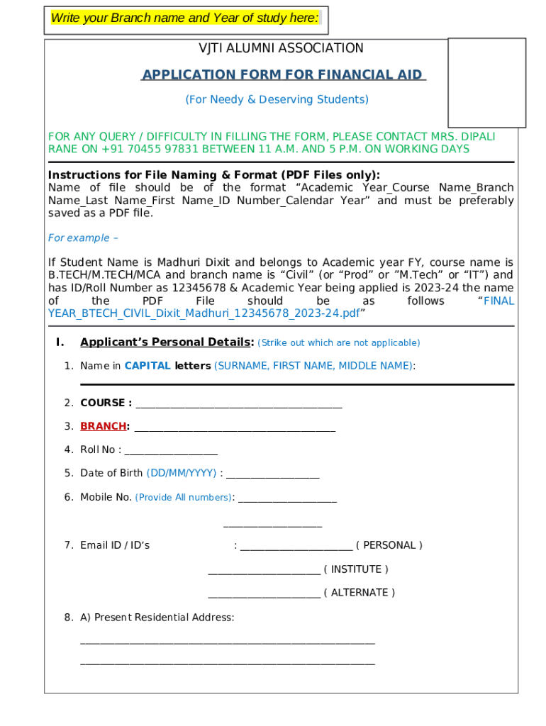 Where are the VJTI Alumni currently working? Doc Template | pdfFiller