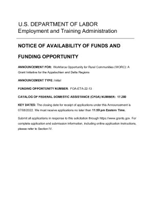 Fillable Online Workforce Opportunity for Rural Communities - Round 4 ...