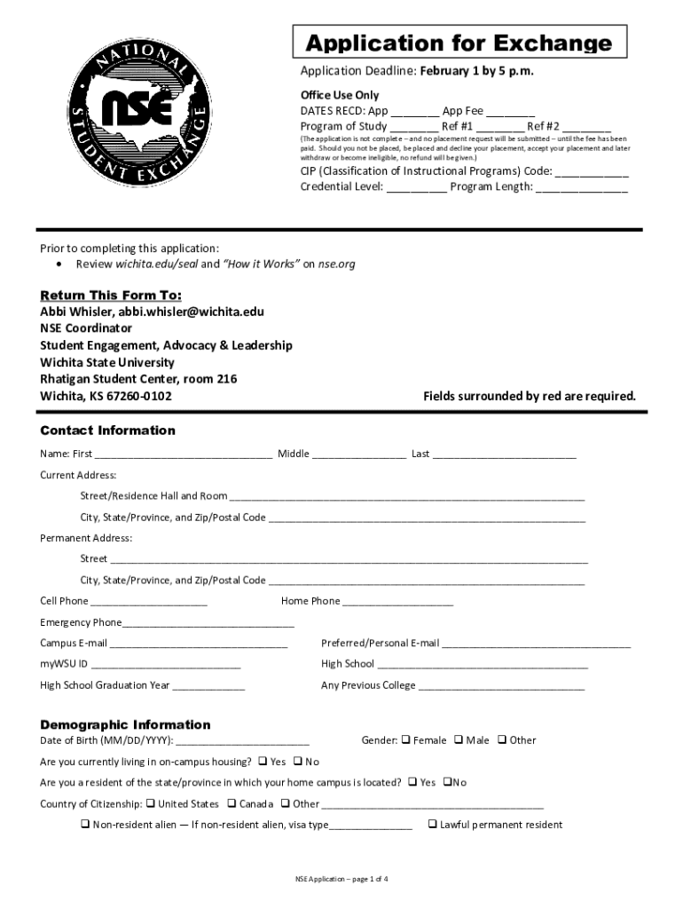Fillable Online WSU Graduate School Application Fax Email Print - pdfFiller