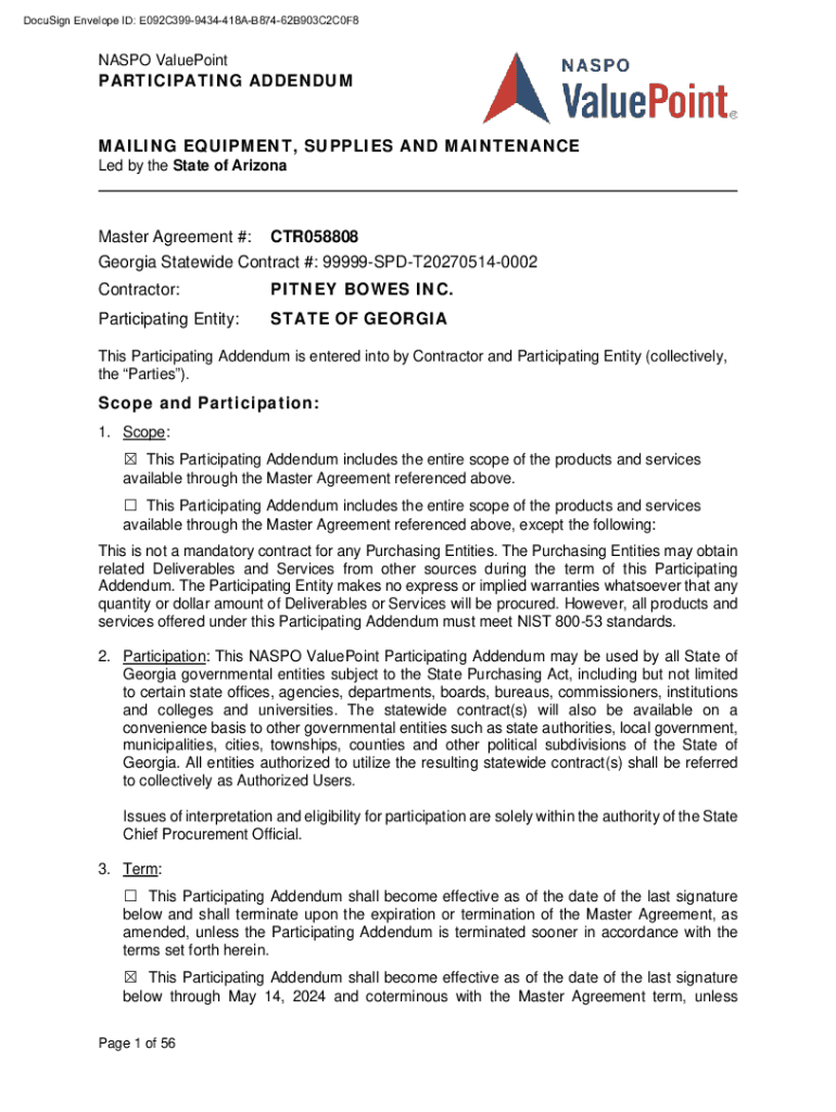 Fillable Online STATE OF GEORGIA CONTRACT Fax Email Print - pdfFiller
