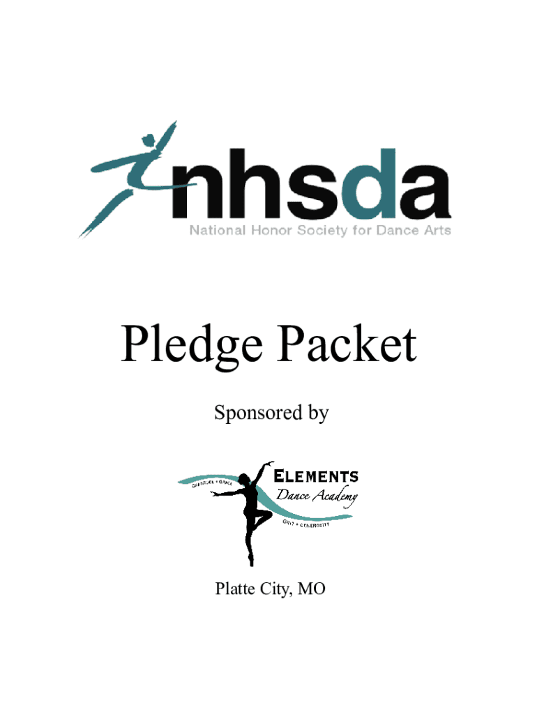 Fillable Online Honor Society of Dance Arts-NHSDA - Academy of the Arts ...