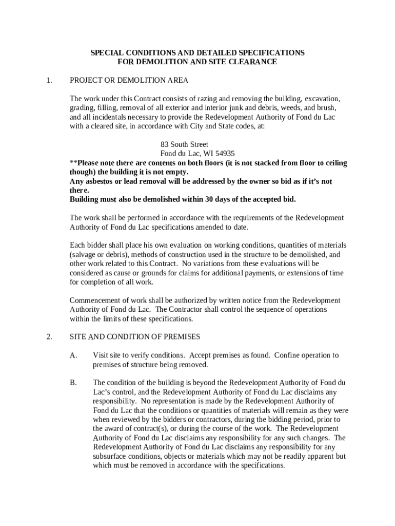 Statement-of-Work-for-Demolition-Project- ... Doc Template | pdfFiller