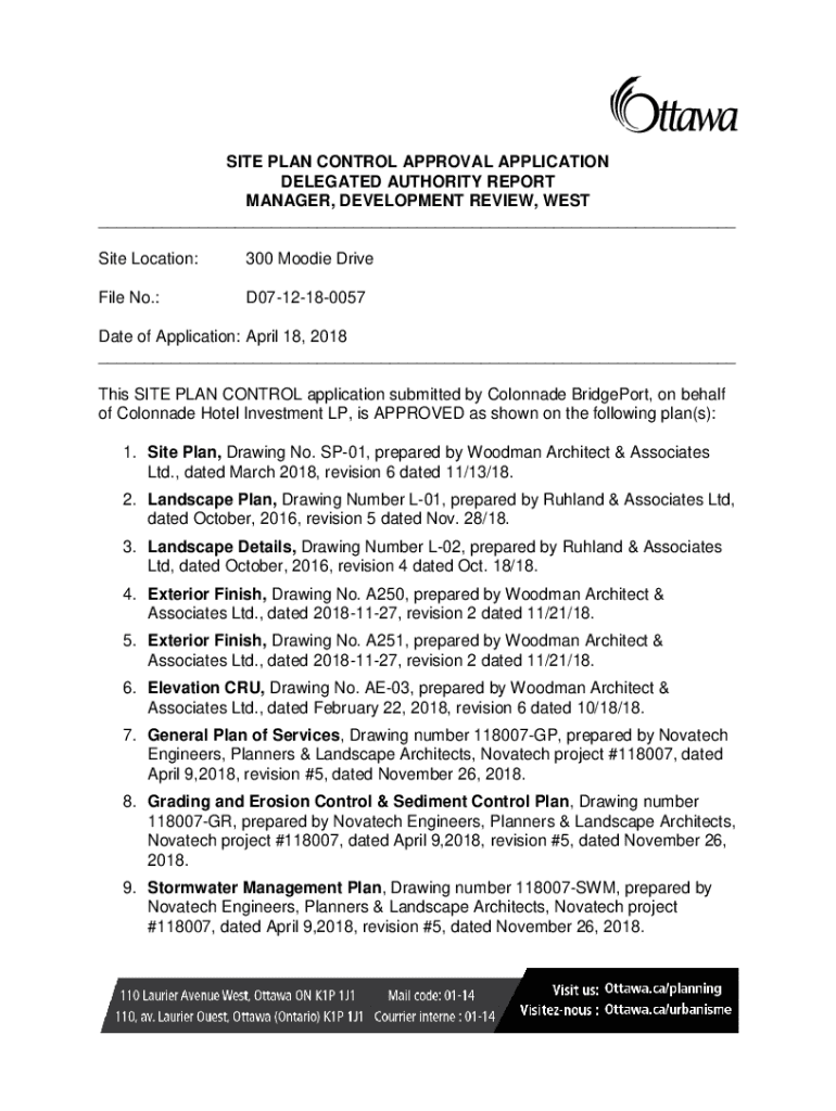 Fillable Online Application-Site-Plan-Control-Approval.pdf Fax Email Print - pdfFiller