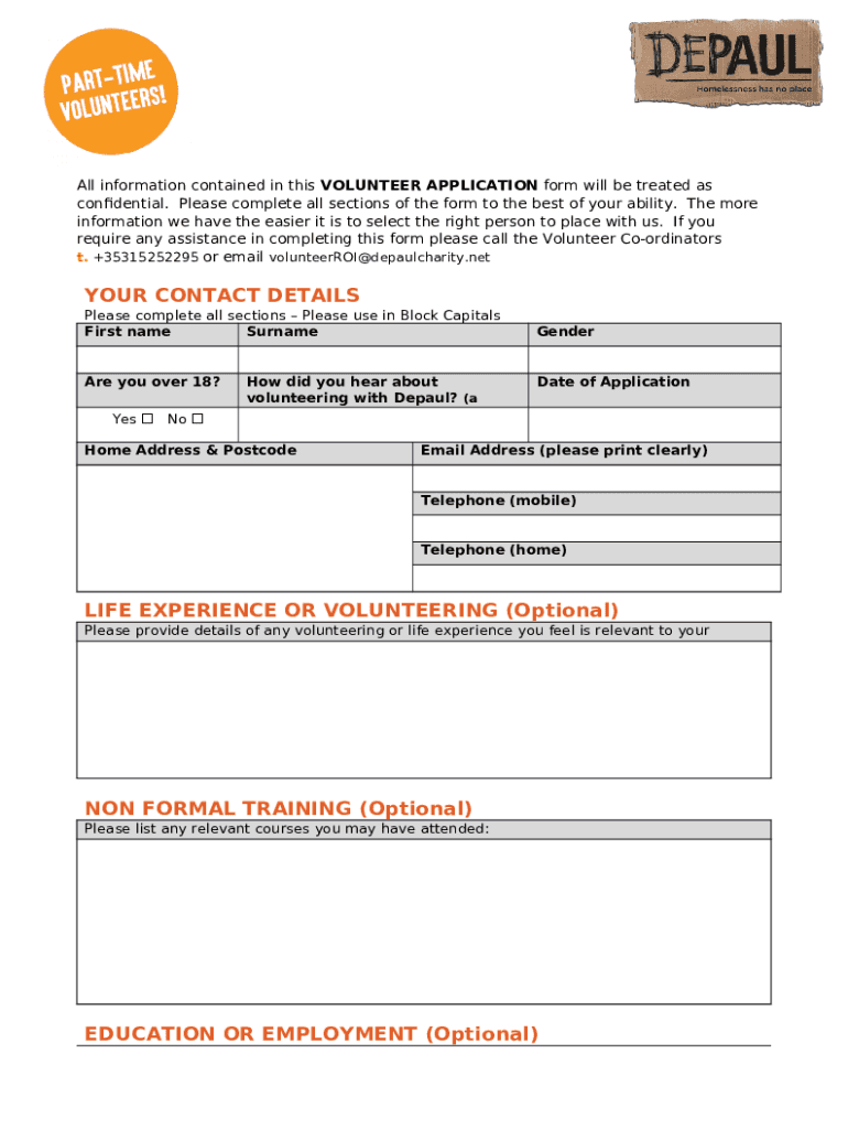 Student Placement Application by Depaul Doc Template | pdfFiller