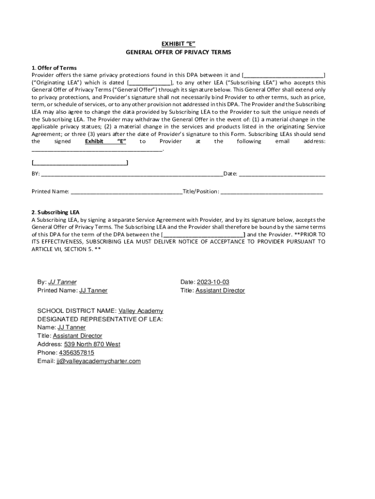 Fillable Online FL-DPA-V1-With-Exhibit-E Atty Approve.pdf Fax Email Print - pdfFiller