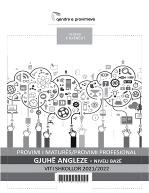 Fillable Online PROVIMI I MATURS/PROVIMI PROFESIONAL Fax Email Print ...