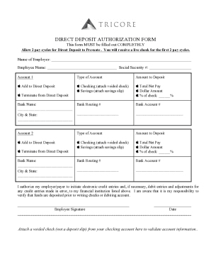 Fillable Online Direct Deposit - Virginia Department of Accounts Fax ...