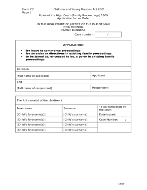 IN THE HIGH COURT OF JUSTICE ... Doc Template | pdfFiller