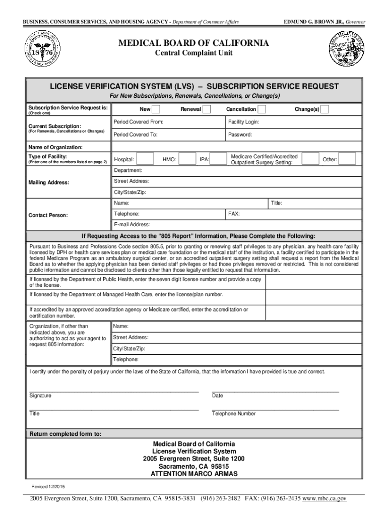 Fillable Online Fillable Online mbc ca medical full f0rm of lvs form ...