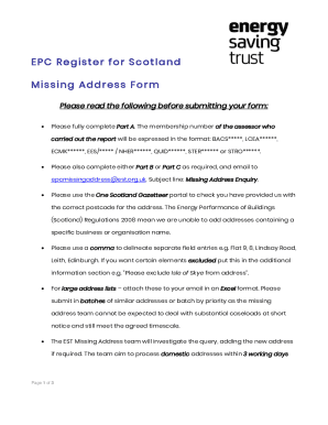 Fillable Online Energy Performance Certificate (EPC) reform ...