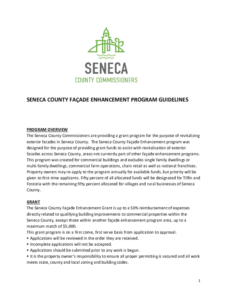 Fillable Online Commissioners approve eight facade improvement grants Fax Email Print - pdfFiller