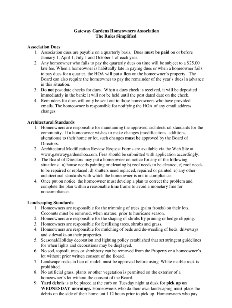 Fillable Online When Should Your HOA's Assessments Be Due? Fax Email ...