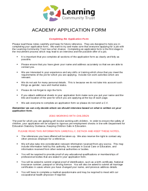 APPLICATION FOR EMPLOYMENT Completing this ... Doc Template | pdfFiller