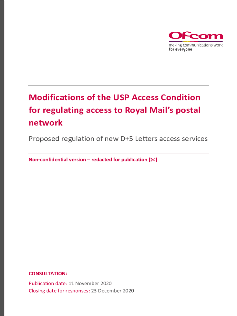 Fillable Online Statement: Modifications of the USP Access Condition ...