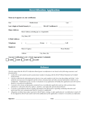 Fillable Online CADC APPLICATION - Certified Alcohol & Drug Counselor Fax Email Print - pdfFiller