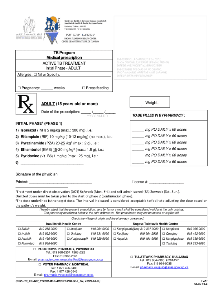 Fillable Online Treatment of Active Pulmonary Tuberculosis in Adults - NCBI Fax Email Print ...