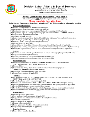 Fillable Online The Department of Labor Affairs Fax Email Print - pdfFiller