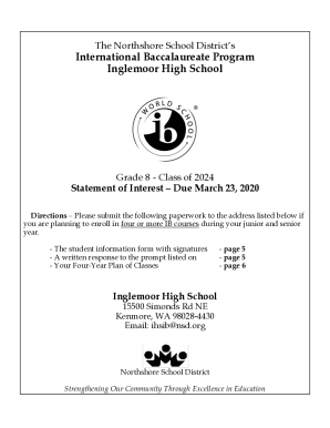 Fillable Online 2024 Statement of Interest Fax Email Print - pdfFiller