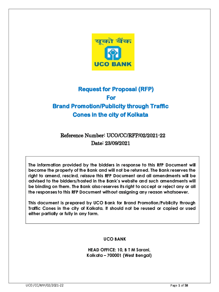 Fillable Online Request for Proposal (RFP) For Brand Promotion ...