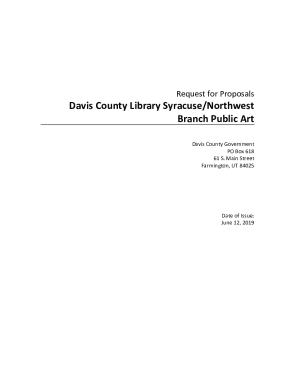 Fillable Online Davis County Library Syracuse/Northwest Branch Public ...