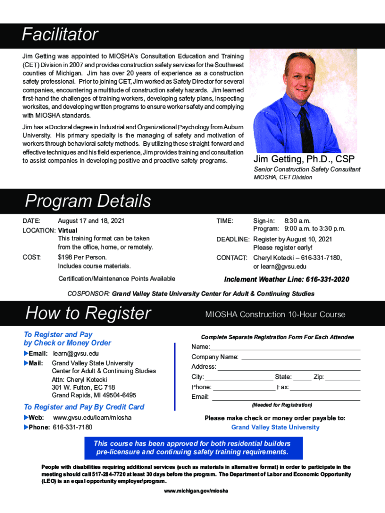 Fillable Online OSHA's 7 Core Elements of an Effective Safety and ...