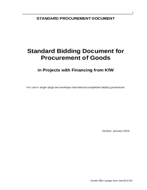 Bidding Procedures Section I. Instructions to Bidders Doc Template | pdfFiller