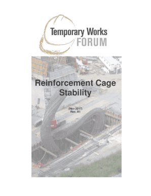 Fillable Online Reinforcement Cage Design & Construction A guide to ...