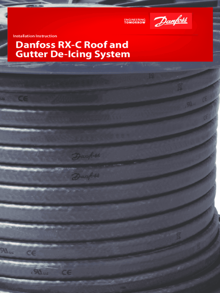 Fillable Online Danfoss RX-C Roof and Gutter De-Icing System Fax Email ...