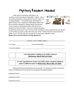 Fillable Online Mystery Readers with Lauren from Teacher Mom of Three ...