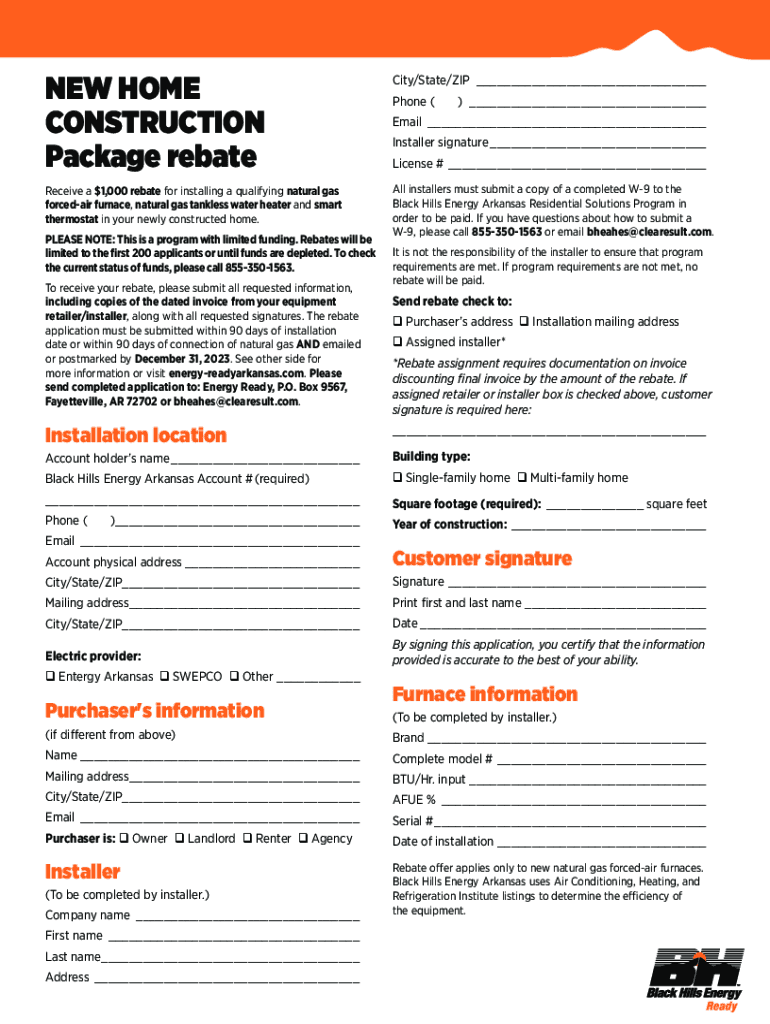 Fillable Online Natural Gas Heating and Water Heater Rebates Fax Email ...