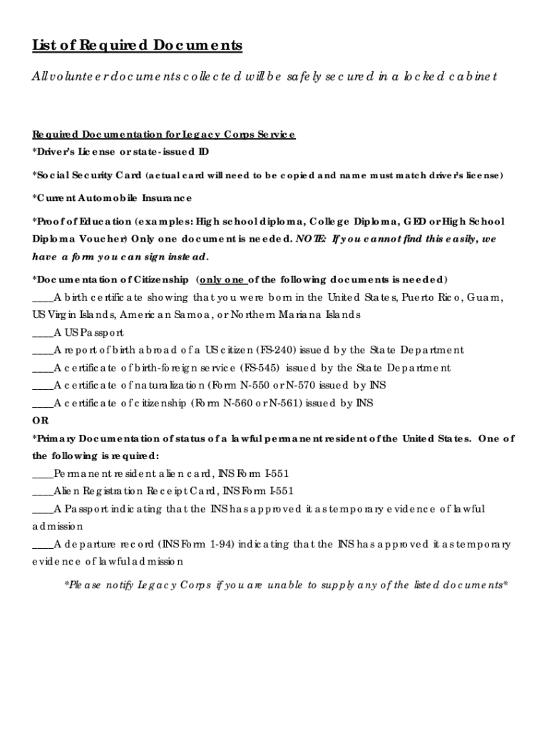 Fillable Online Legacy Participants and Legacy Applicants Fact Sheet ...