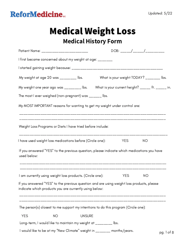 Fillable Online Research the following factors that contribute to weight loss ... Fax Email ...