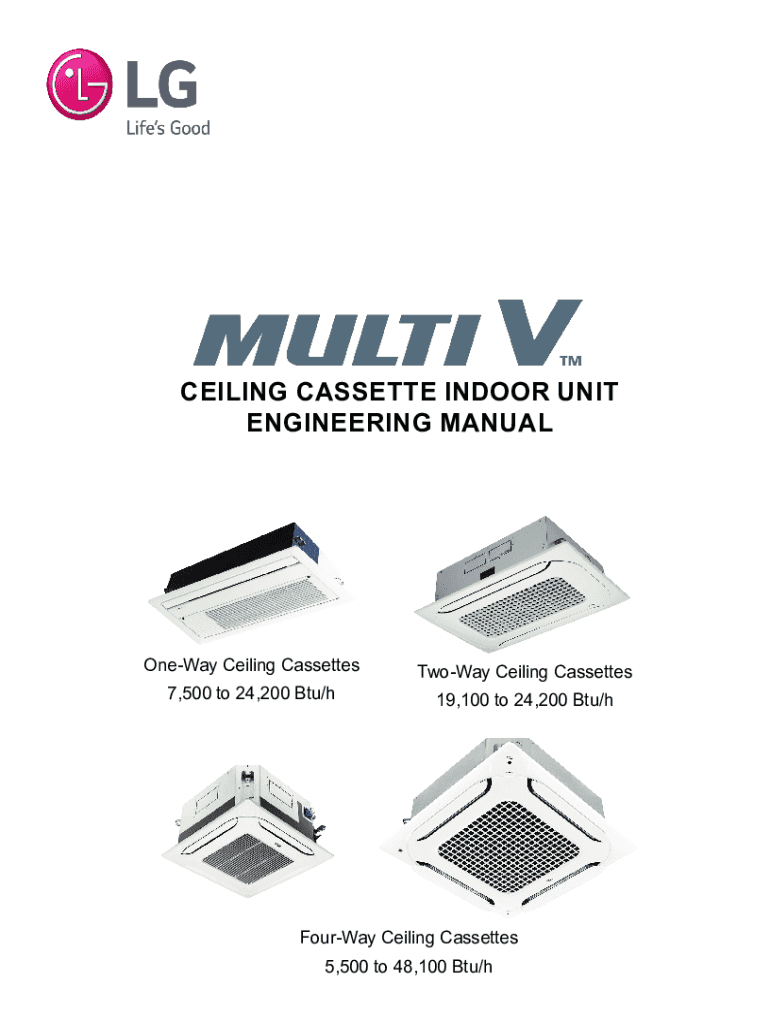 Fillable Online Ceiling Cassette Mini Split AC & Heat Units Fax Email ...