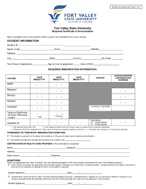 Fillable Online Immunization Form 2021-12 - Registrar.pdf Fax Email ...