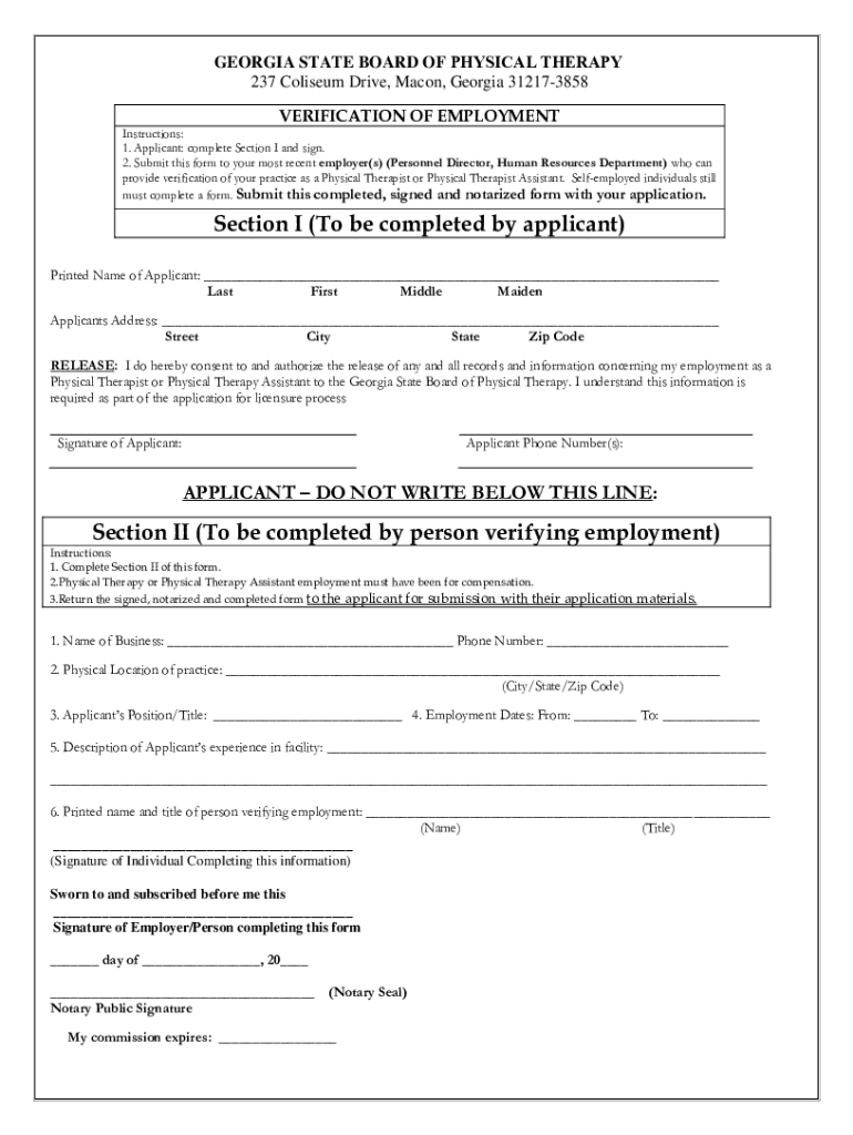 Fillable Online sos ga Nevada Marriage Family Therapist License Verification Fax Email Print ...