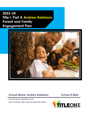 Fillable Online the Andrew A. Robinson Elementary School Staff ...