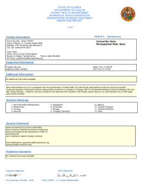 Fillable Online Hazardous Waste Inspection Checklists Fax Email Print ...