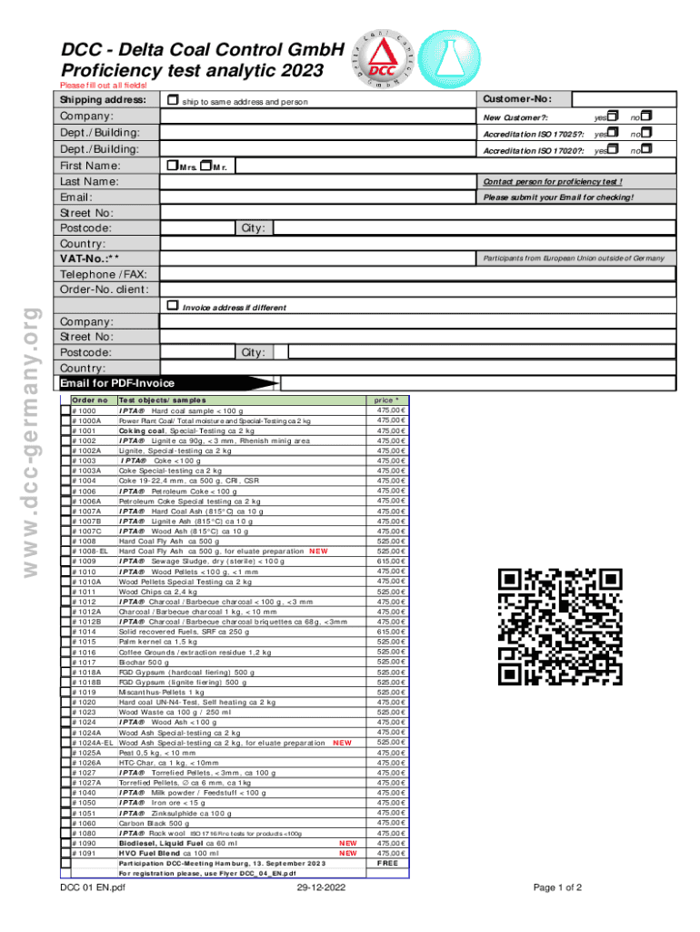 Fillable Online Fillable Online DCC - Delta Coal Control GmbH Industries ... Fax Email Print ...