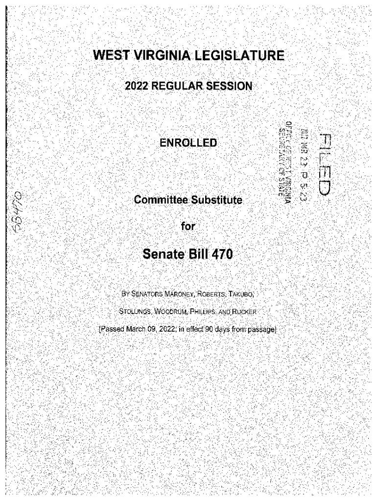 Fillable Online Senate Bill 552 History Fax Email Print - pdfFiller