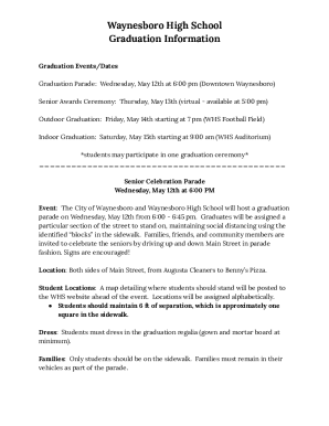Fillable Online V2 Graduation Handout Fax Email Print - pdfFiller