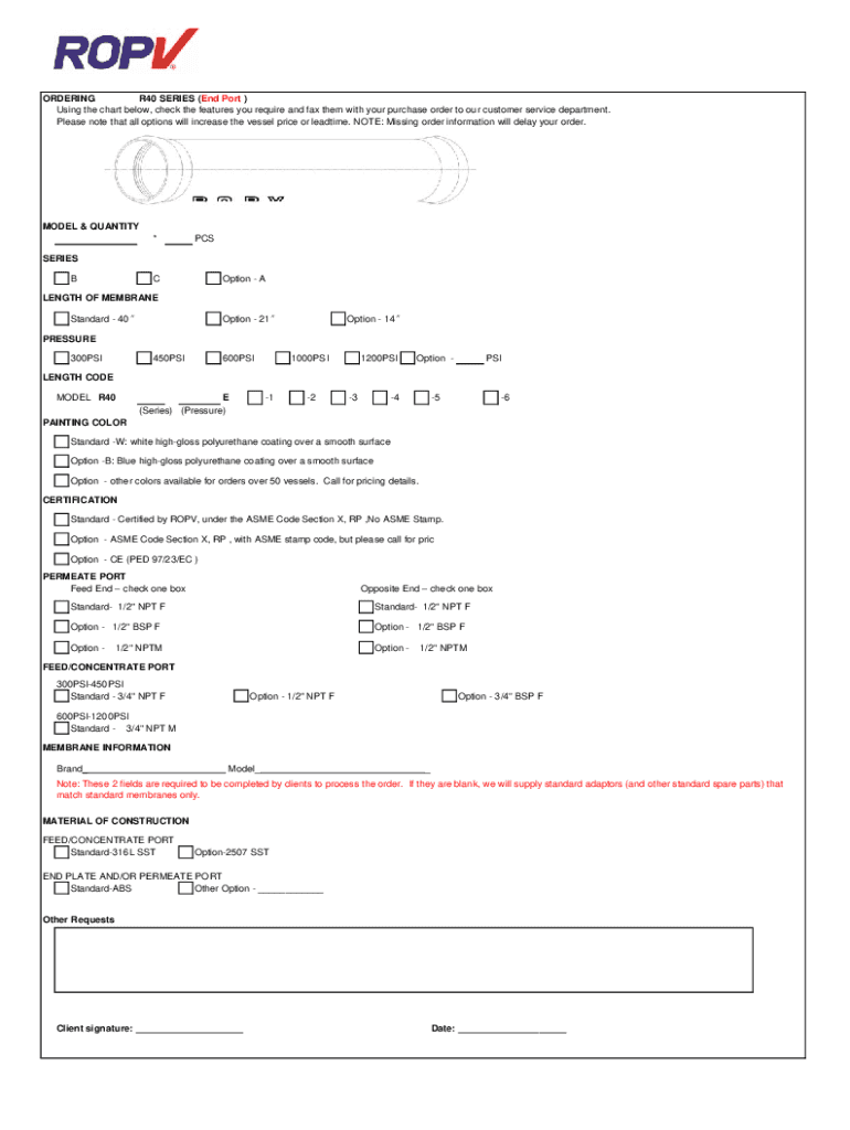 Fillable Online order form R40E.xls Fax Email Print - pdfFiller