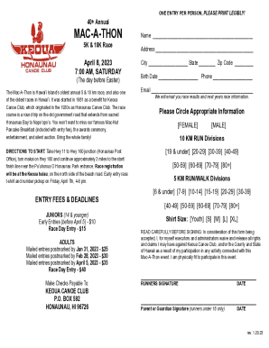 Fillable Online ONE ENTRY PER PERSON, PLEASE PRINT LEGIBLY Fax Email ...