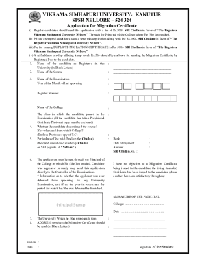Fillable Online Vsu Migration Certificate Form - Fill Out and Sign ...