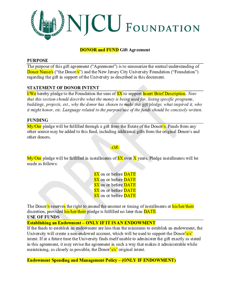 Fillable Online Donor Circular & Disclosure Statement Fax Email Print ...