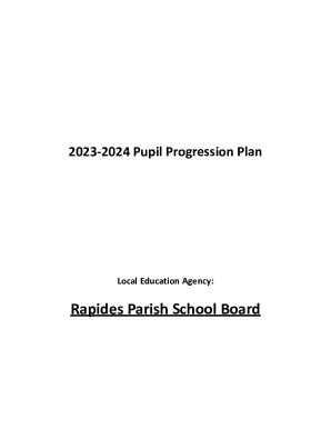 Fillable Online 2023-2024 Pupil Progression Plan Local Education Agency ...