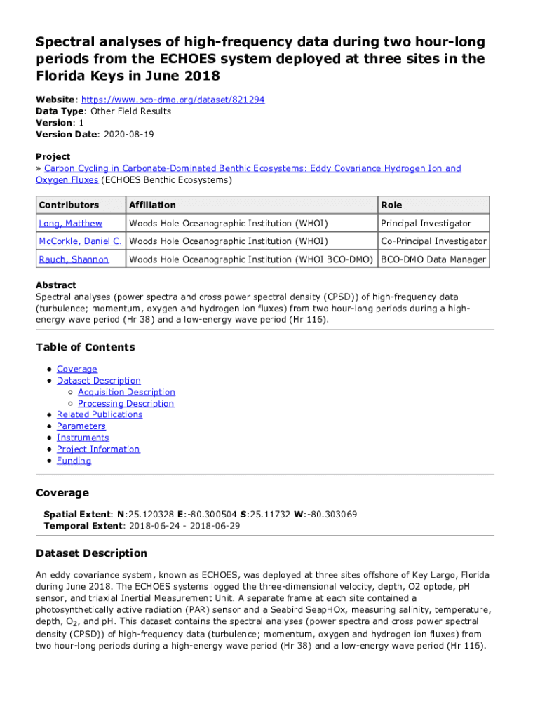 Fillable Online darchive mblwhoilibrary Spectral analyses of high ...