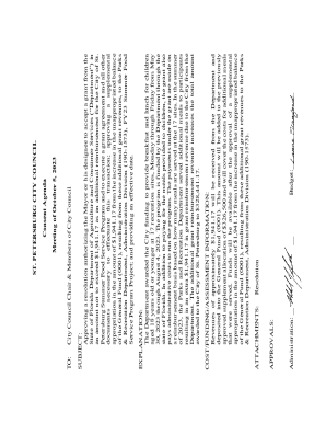 Fillable Online ST. PETERSBURG CITY COUNCIL Consent Agenda ... Fax ...