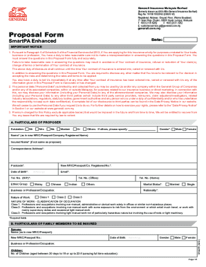 Fillable Online SmartPA Enhanced - Proposal Form copy Fax Email Print - pdfFiller